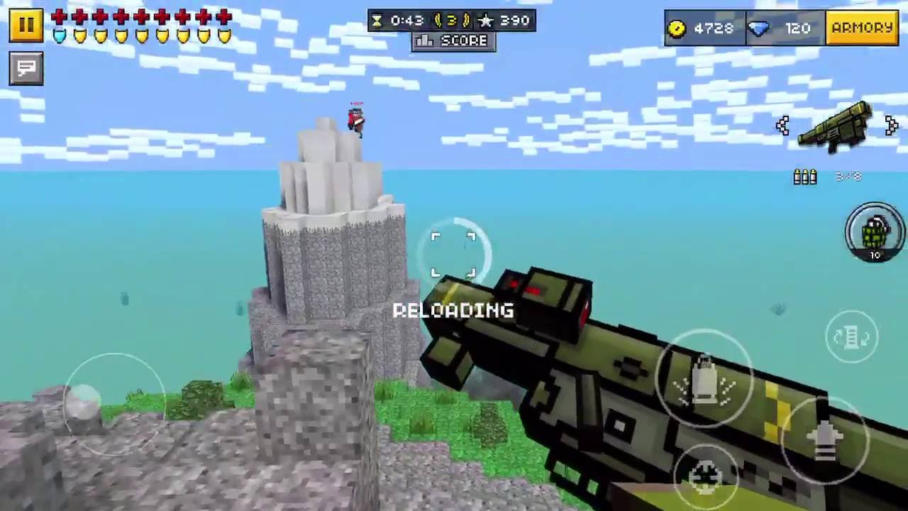 Pixel Gun 3D - Smart Bullet Bazooka vs. Stinger - YouTube