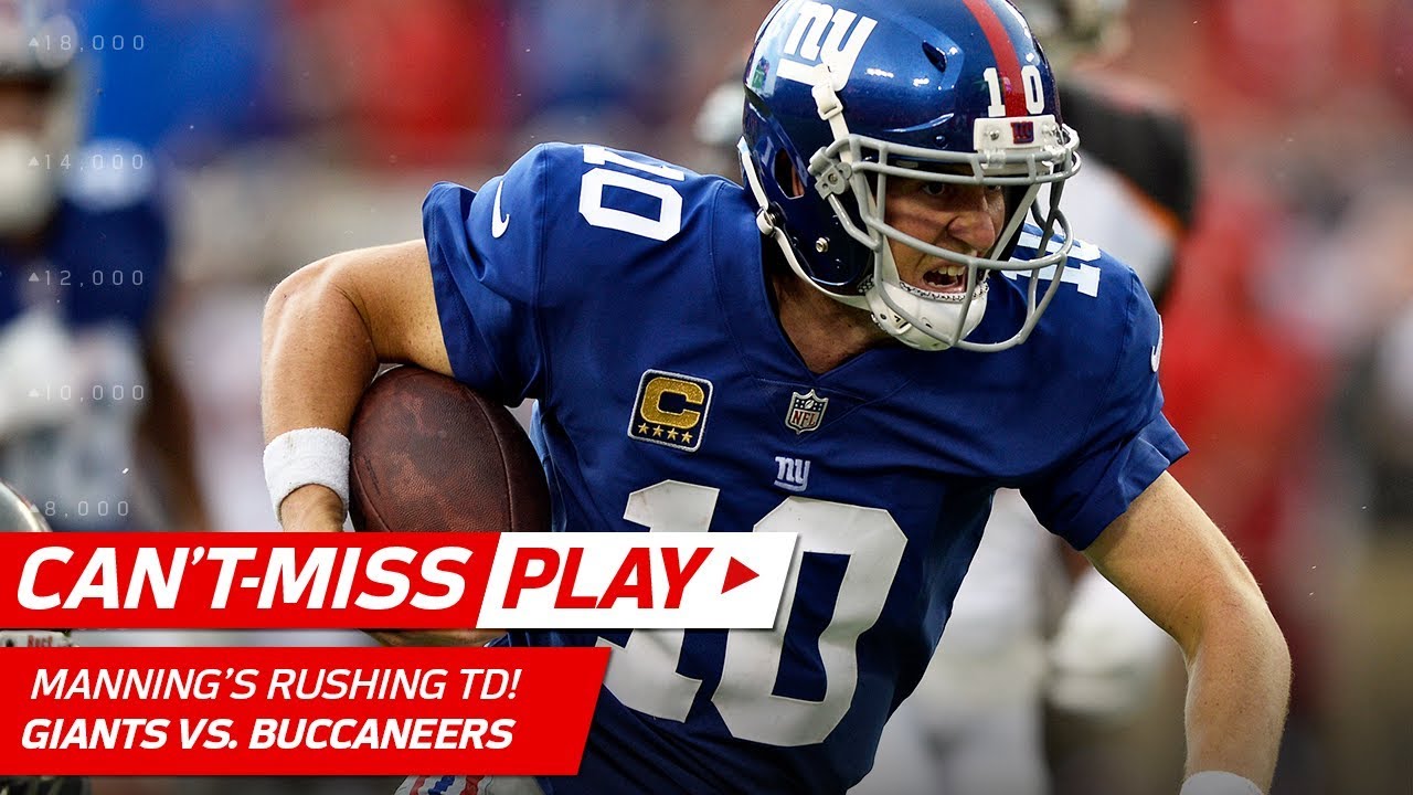 Eli Manning Breaks Away for First Rushing TD in 3 Years! | Can't-Miss ...