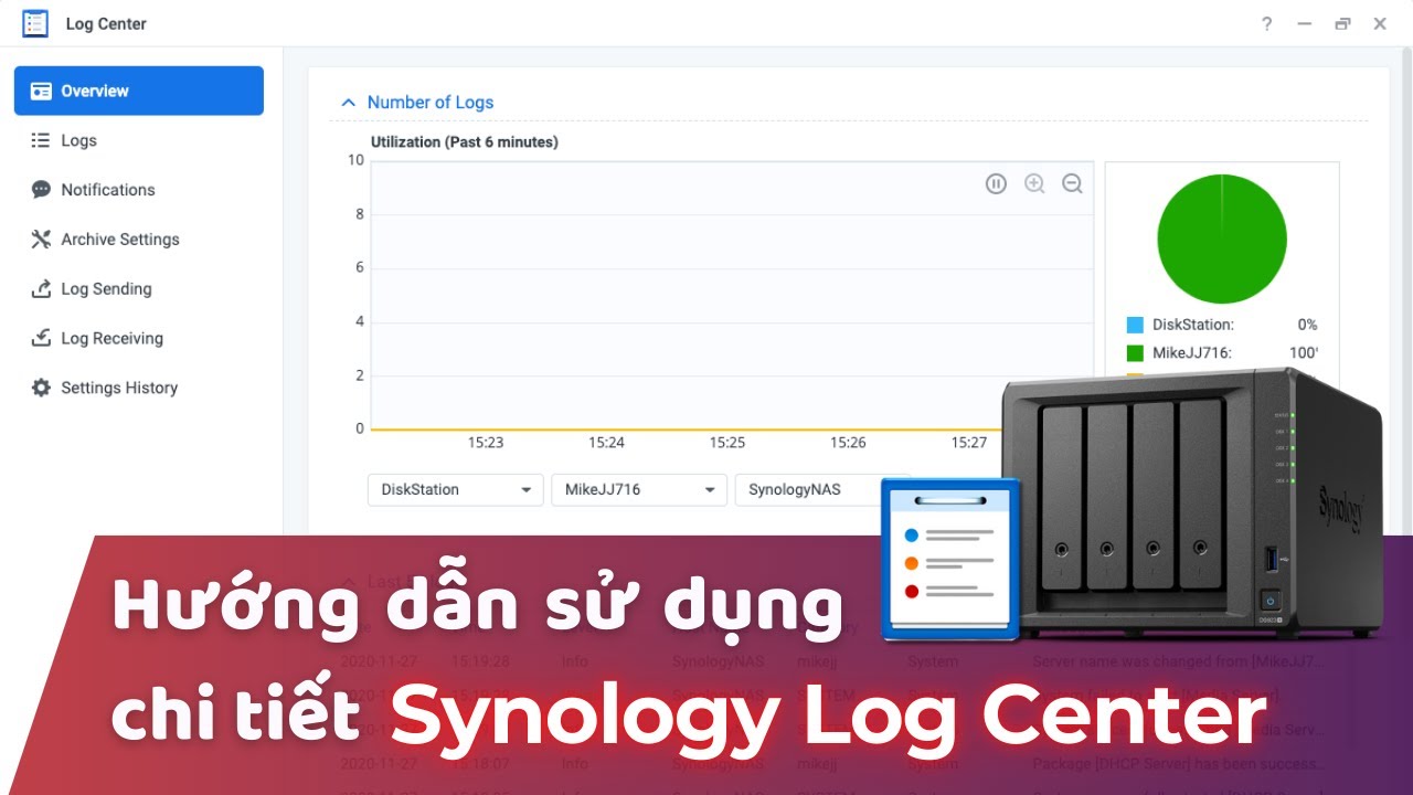 How to setup Log Center on your Synology NAS | Cách sử dụng Synology ...