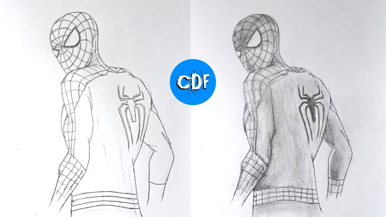 How To Draw The Amazing Spider-Man (easy) | TASM | Charan Drawing Field ...
