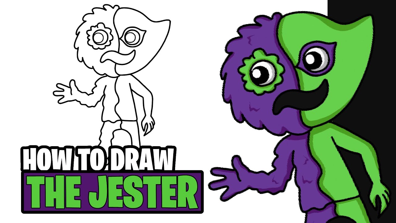 How to draw The Jester | Cum sa il desenezi pe Jester - YouTube