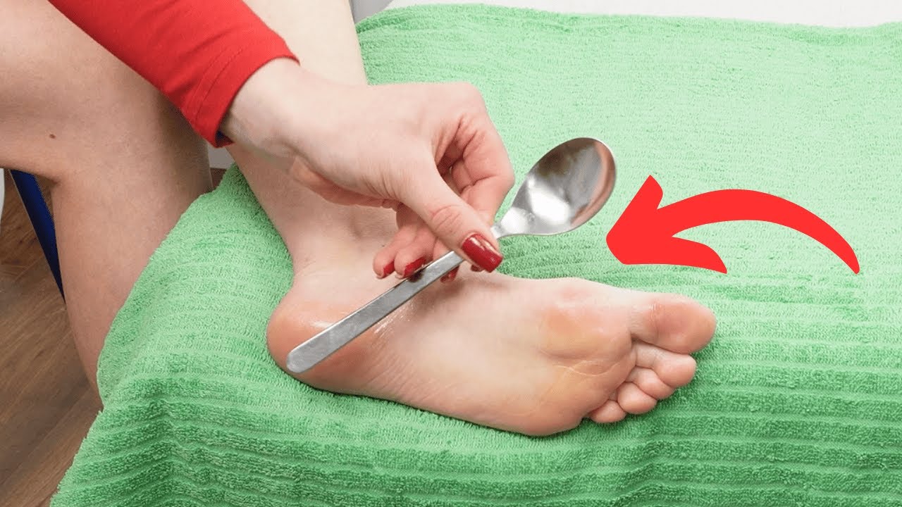 Just one spoon brings foot relief. Relax muscles and feel light! - YouTube