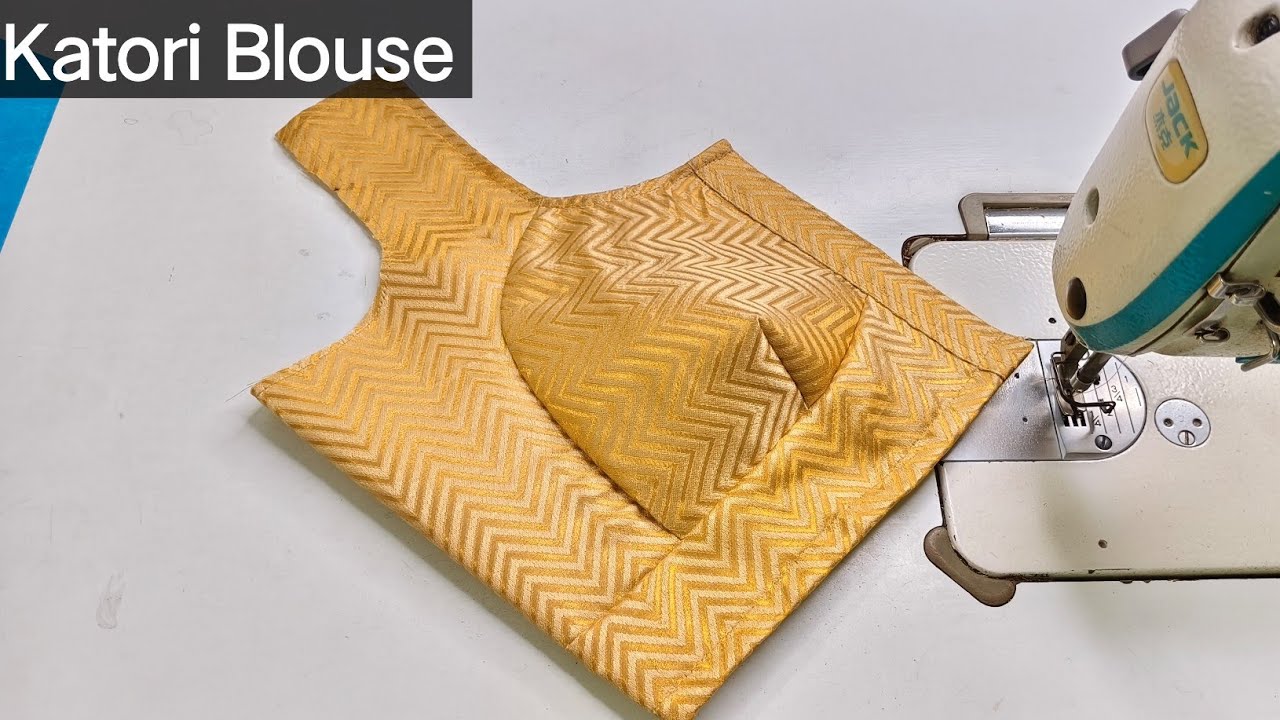 Katori Blouse Cutting and Stitching | Easy Method of Katori Blouse ...