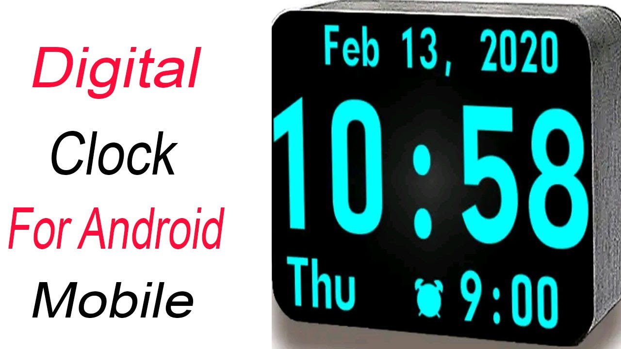 Digital Clock App For Android Mobile | Arslan Bashir Official - YouTube