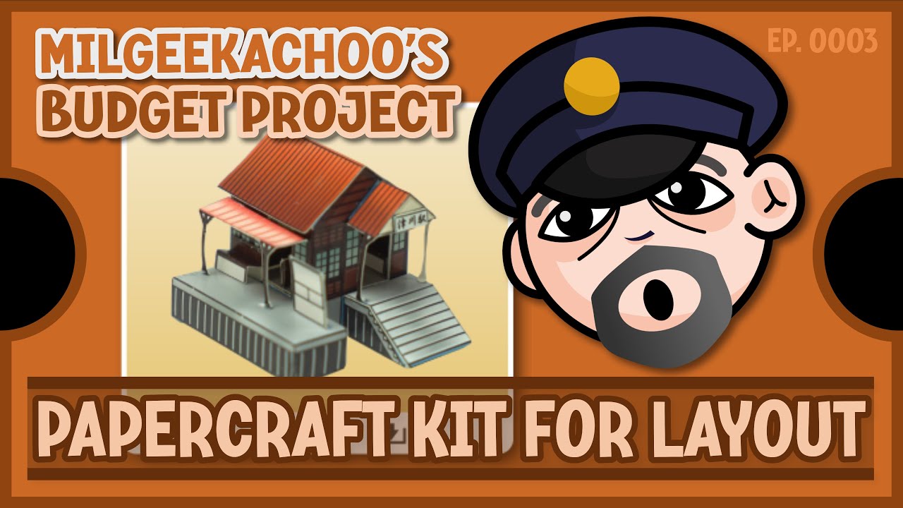 N Gauge Layout Buildings - Japanese Papercraft Station Experiment - YouTube