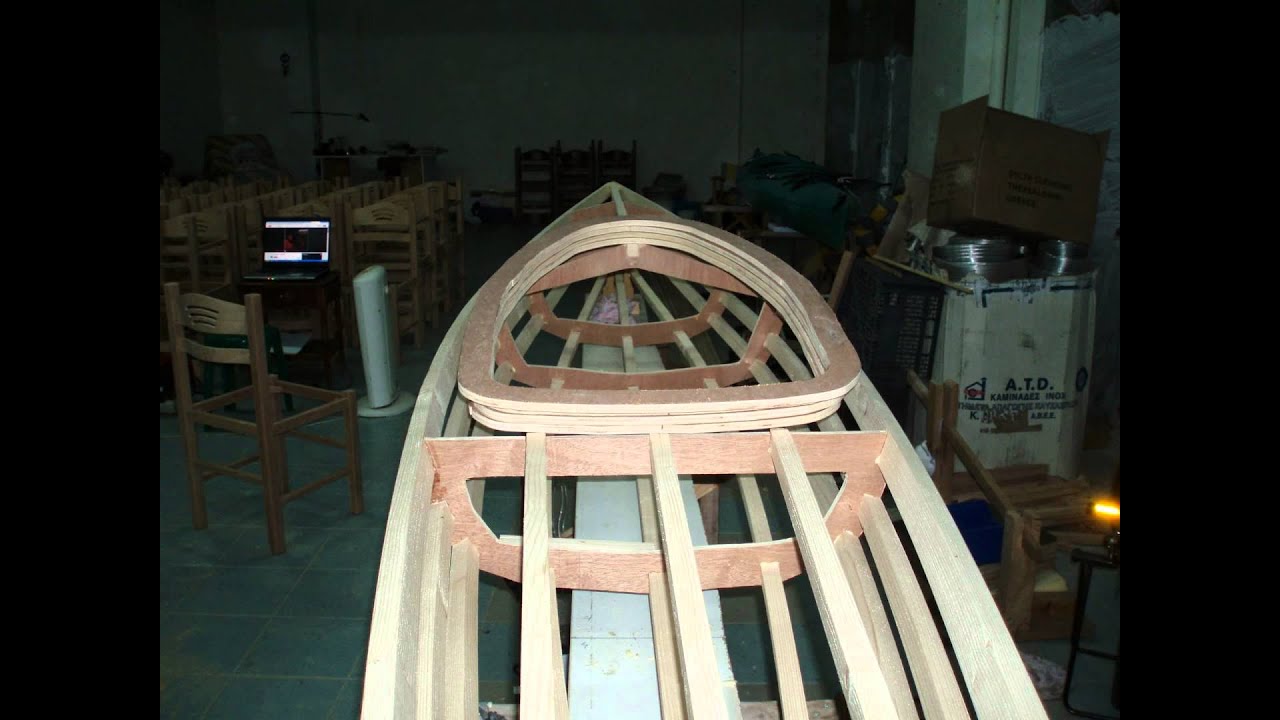 HOMEMADE SKIN ON FRAME KAYAK MODEL SEA BEE - YouTube