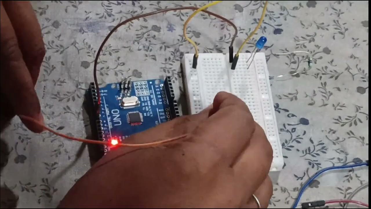 glow led using push button with arduino #oleveliotproject - YouTube