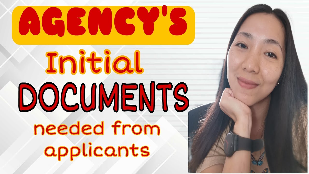 DOCUMENTS NA KAILANGAN SA PAG APPLY SA MGA AGENCY - YouTube