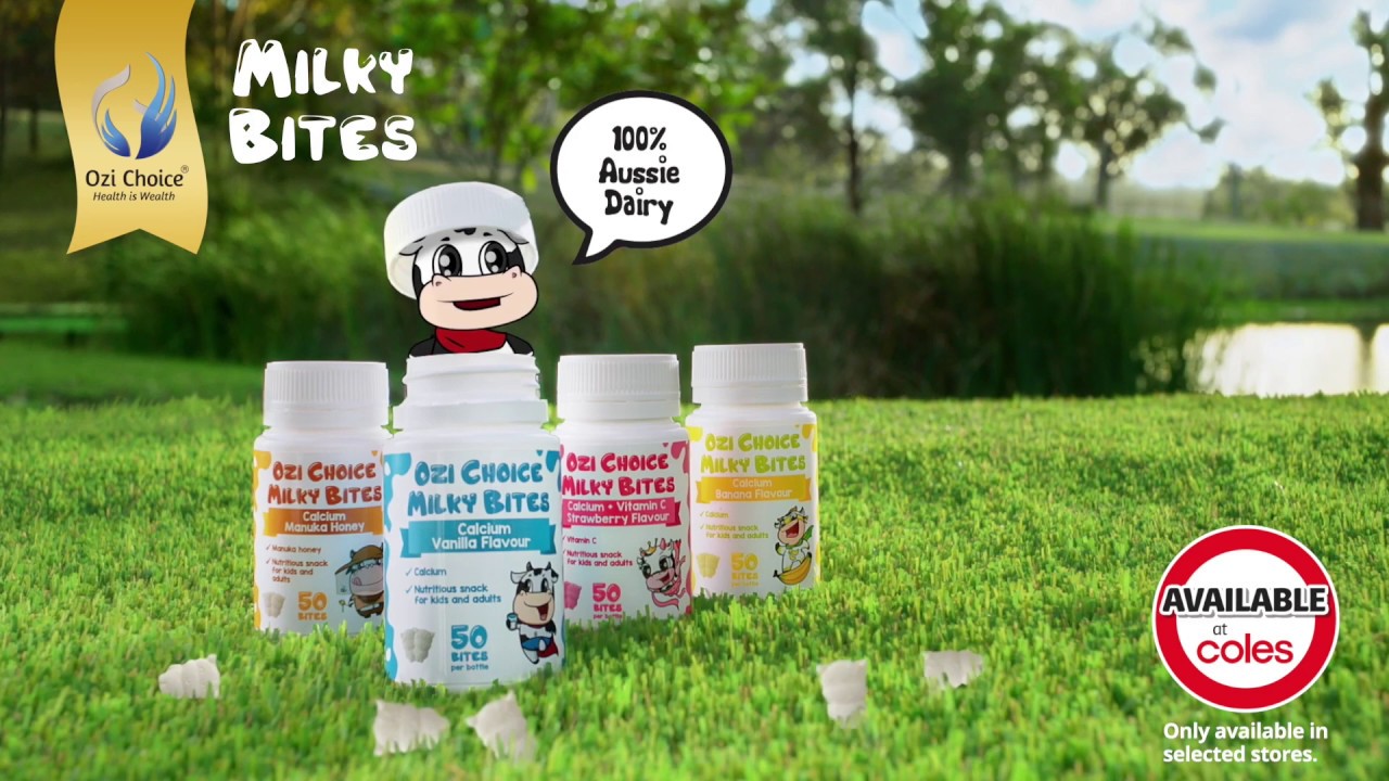 Milky Bites I Calcium Bites For Moo'ving Kids 32" I Ozi Choice - YouTube