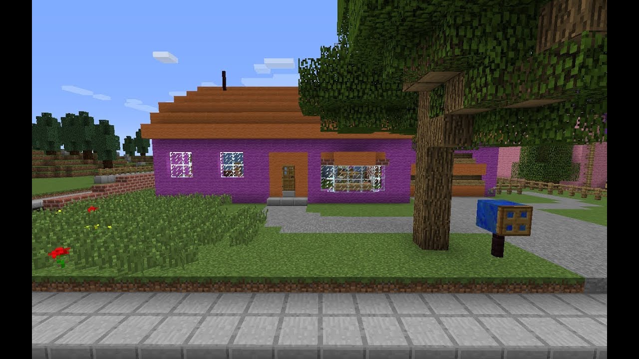 Minecraft: Evergreen Terrace Tour 2 (Part 2) - YouTube