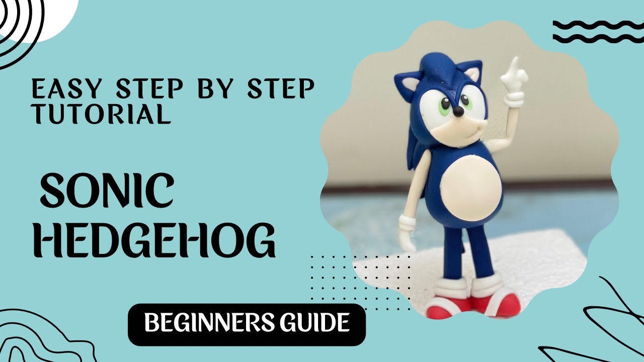 Fondant Sonic | Sonic Cake Topper | Beginners Tutorial - YouTube