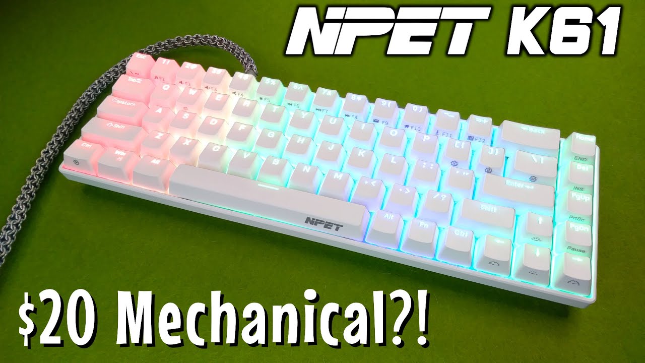 60% Mechanical Gaming Keyboard for Under $20?! | NPET K61 Review - YouTube
