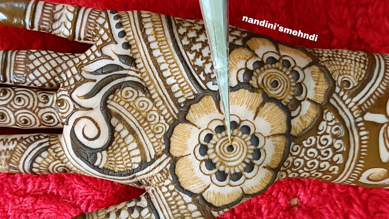 Bakari eid special full hand mehndi | Bhari hui mehandi design front ...