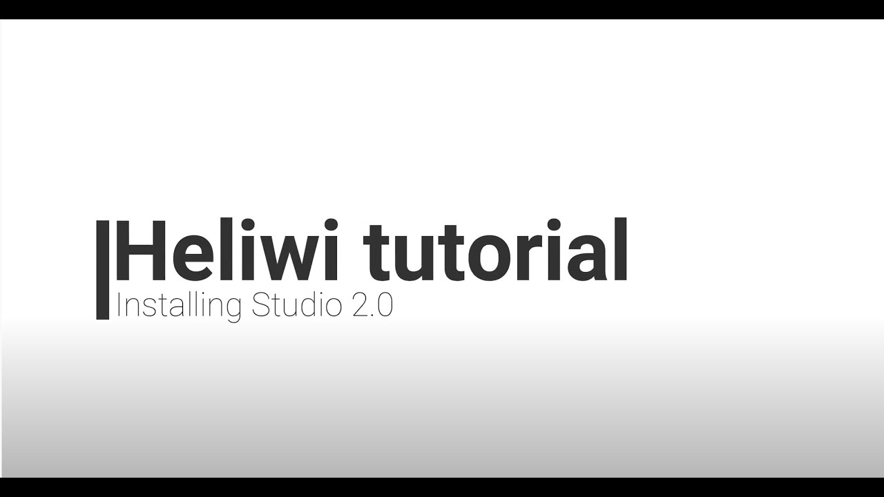 Tutorial d'utiliser Studio 2.0 - YouTube