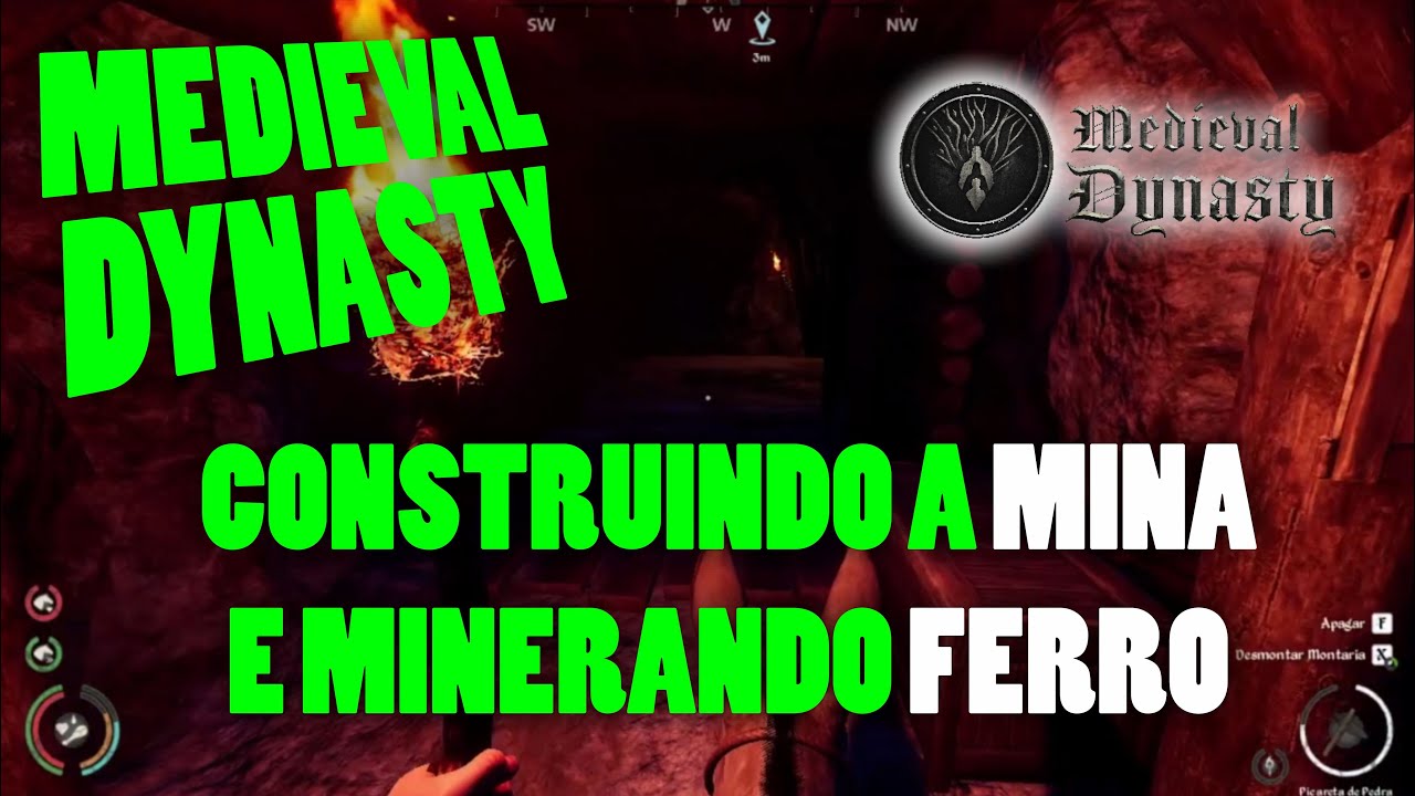 Construindo a Mina e minerando Ferro - Medieval Dynasty - YouTube