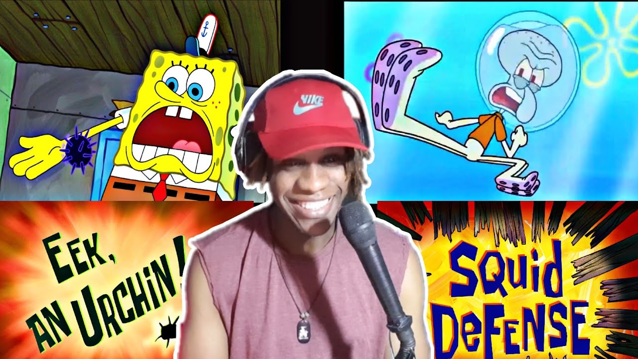 EEK, AN URCHIN! & SQUID DEFENSE || Spongebob Squarepants Reaction - YouTube