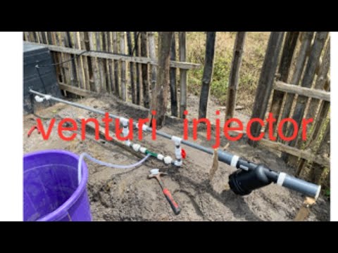 Setting up our fertigation system. venturi fertilizer injector - YouTube