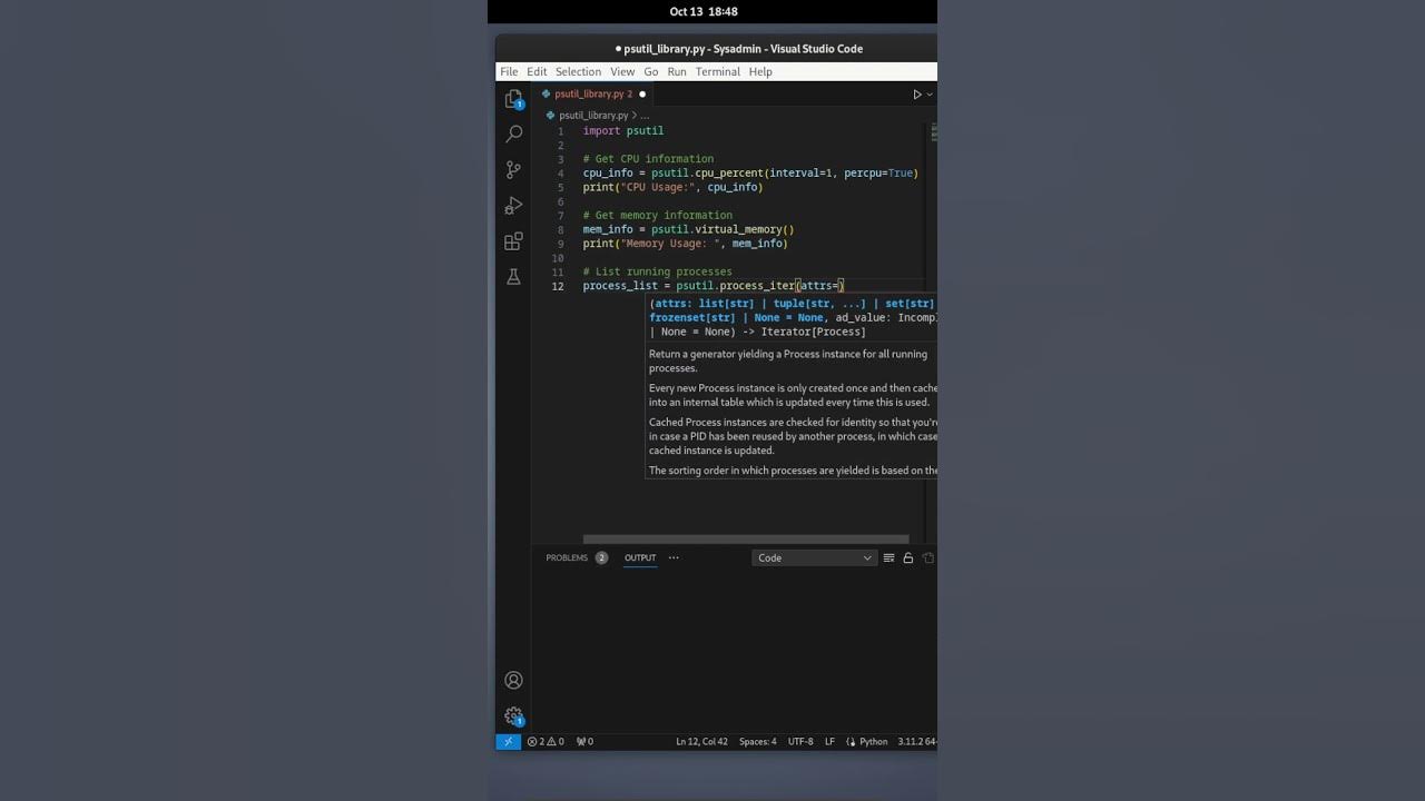 Python Psutil Library Sysadmin Tools Beginner Tutorial Scripting Python Sysadmin