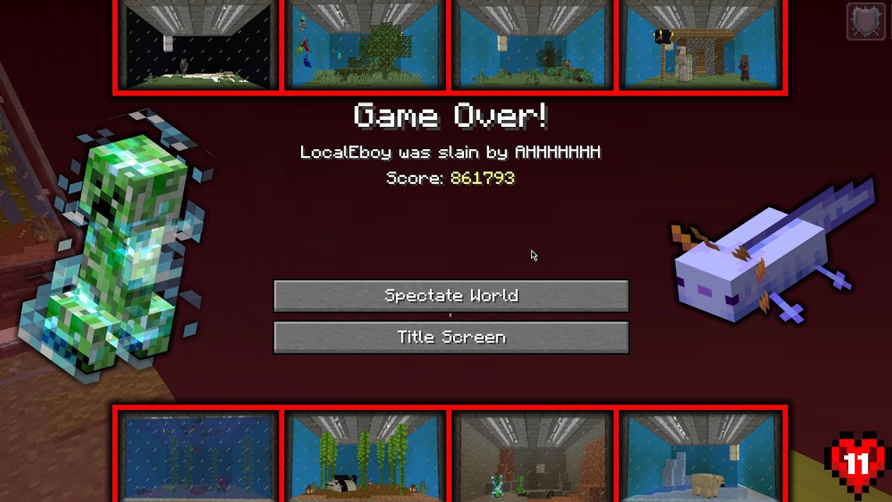 I died capturing EVERY Minecraft Mob in Hardcore - YouTube