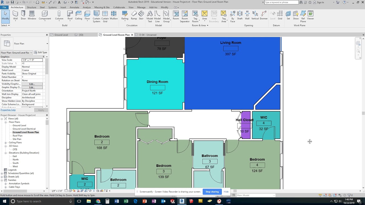 Revit- Perfecting the Room Plan - YouTube
