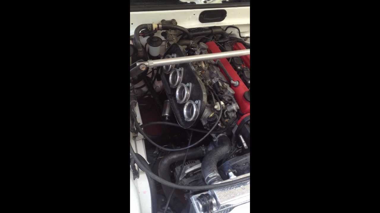 4AGE blacktop 20 Valve. Air box removed - YouTube