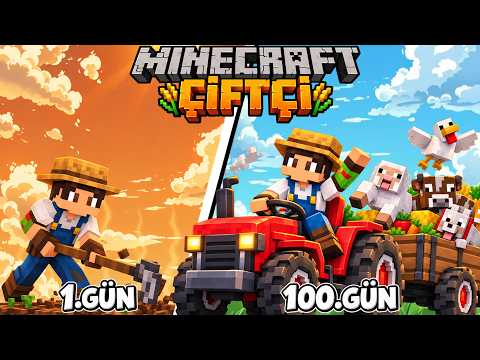 Minecraft'ta 100 Günde Sıfırdan DEV Bir Çiftlik Kurdum