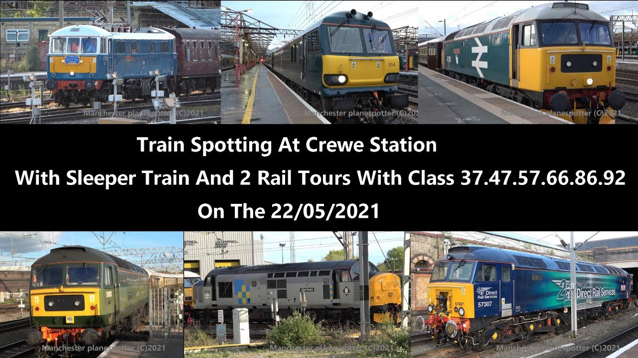 (4K) (WCML) Train Spotting At Crewe Station With Sleeper Train And #2 ...