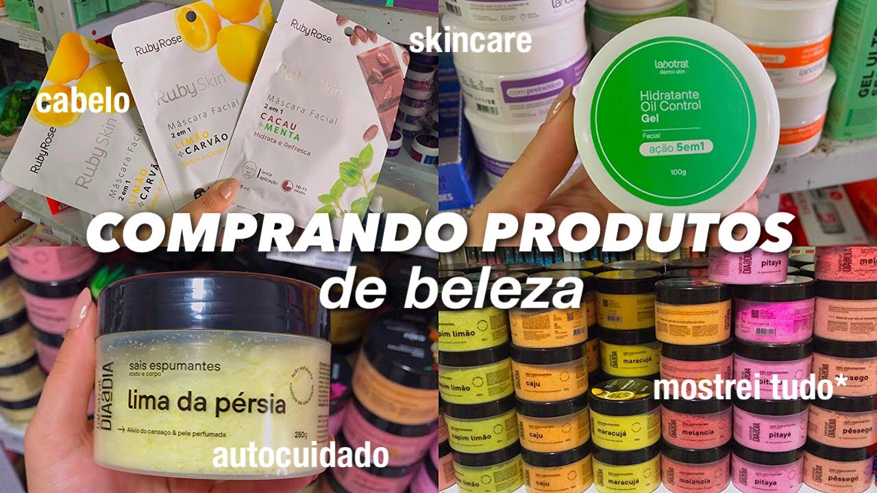 comprinhas de produtos de beleza | comprando produtos de autocuidado ...