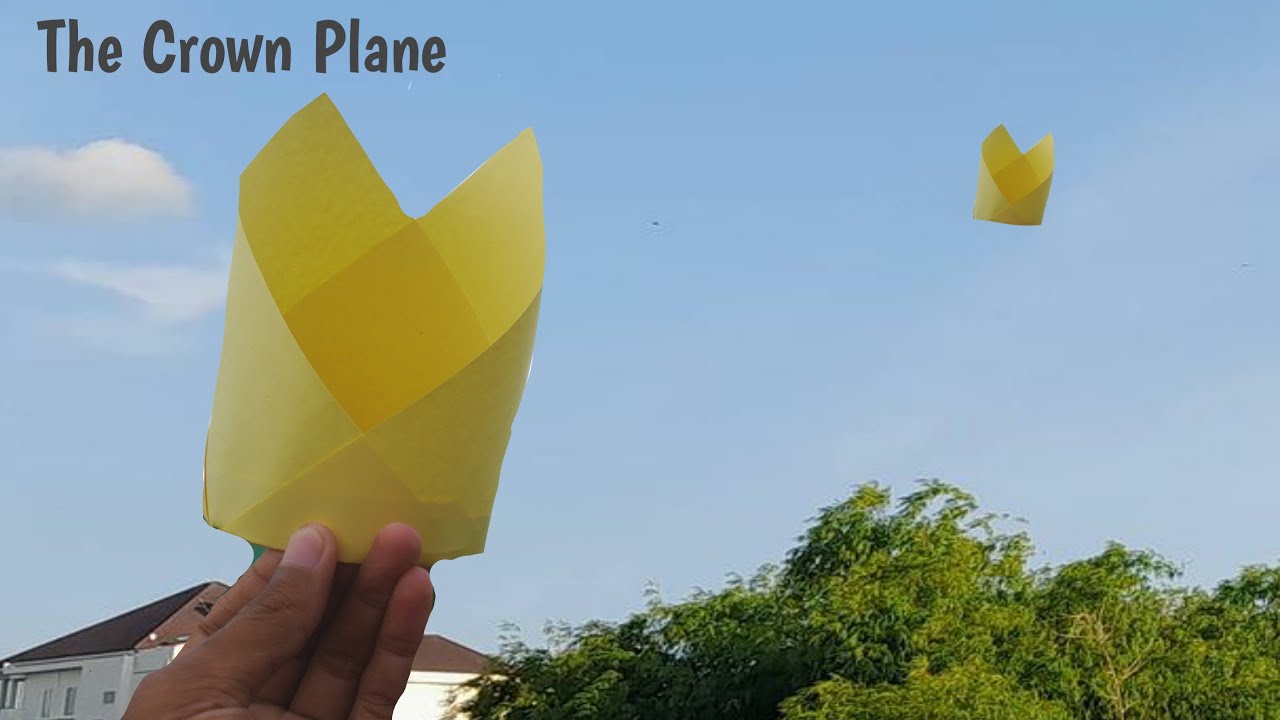 The Crown Plane, How to Make a Paper Crown Plane thats Fly Away ...