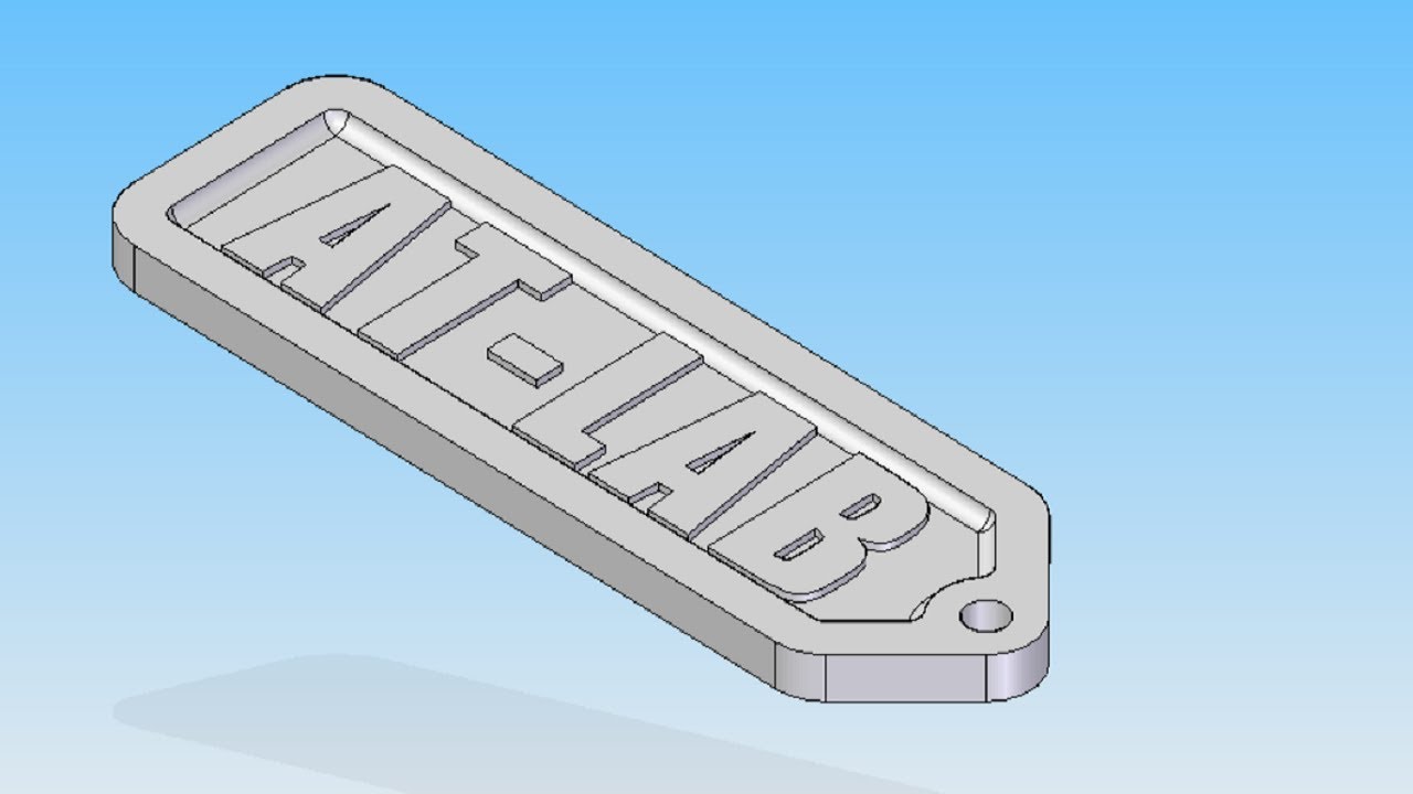 3D modeling Keychain | Solid Edge | 3D printing | STL | mechanical ...