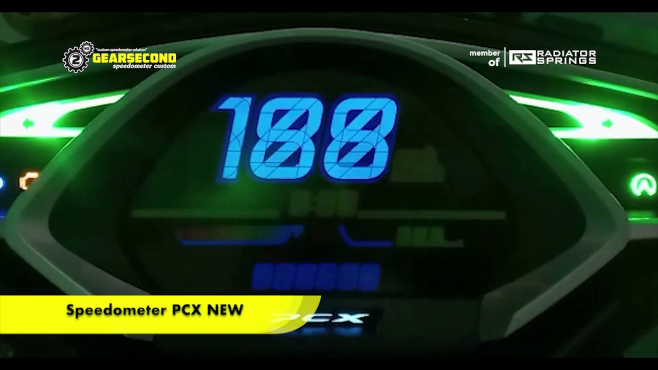 Custom Speedometer New PCX - Gearsecond Speedometer - YouTube