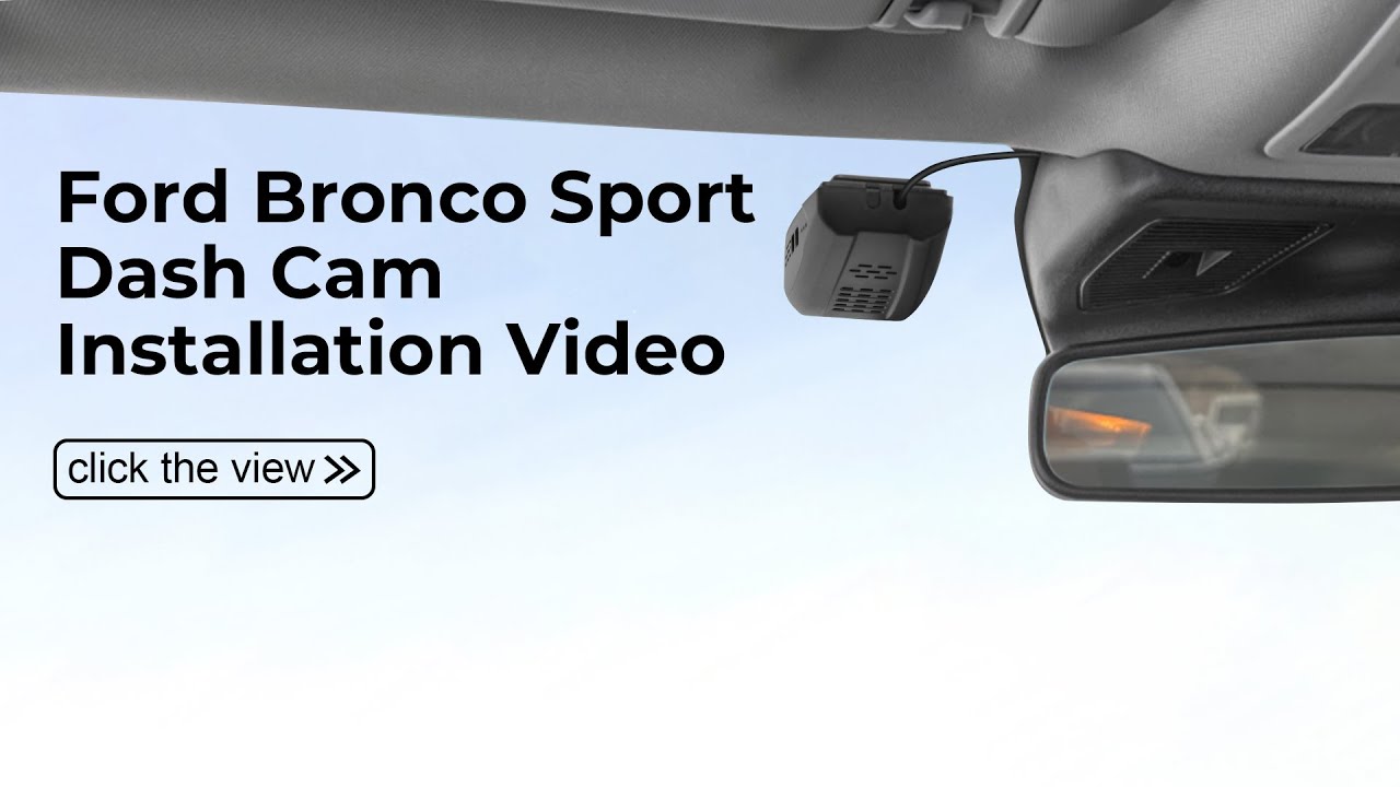 Dash Cam 006C-1 Installtaion for FORD Bronco Sport 2021+ #mangoaltech # ...
