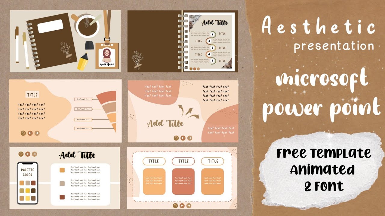 Aesthetic Powerpoint #5 | [FREE TEMPLATE,FONT,ANIMATED] - YouTube