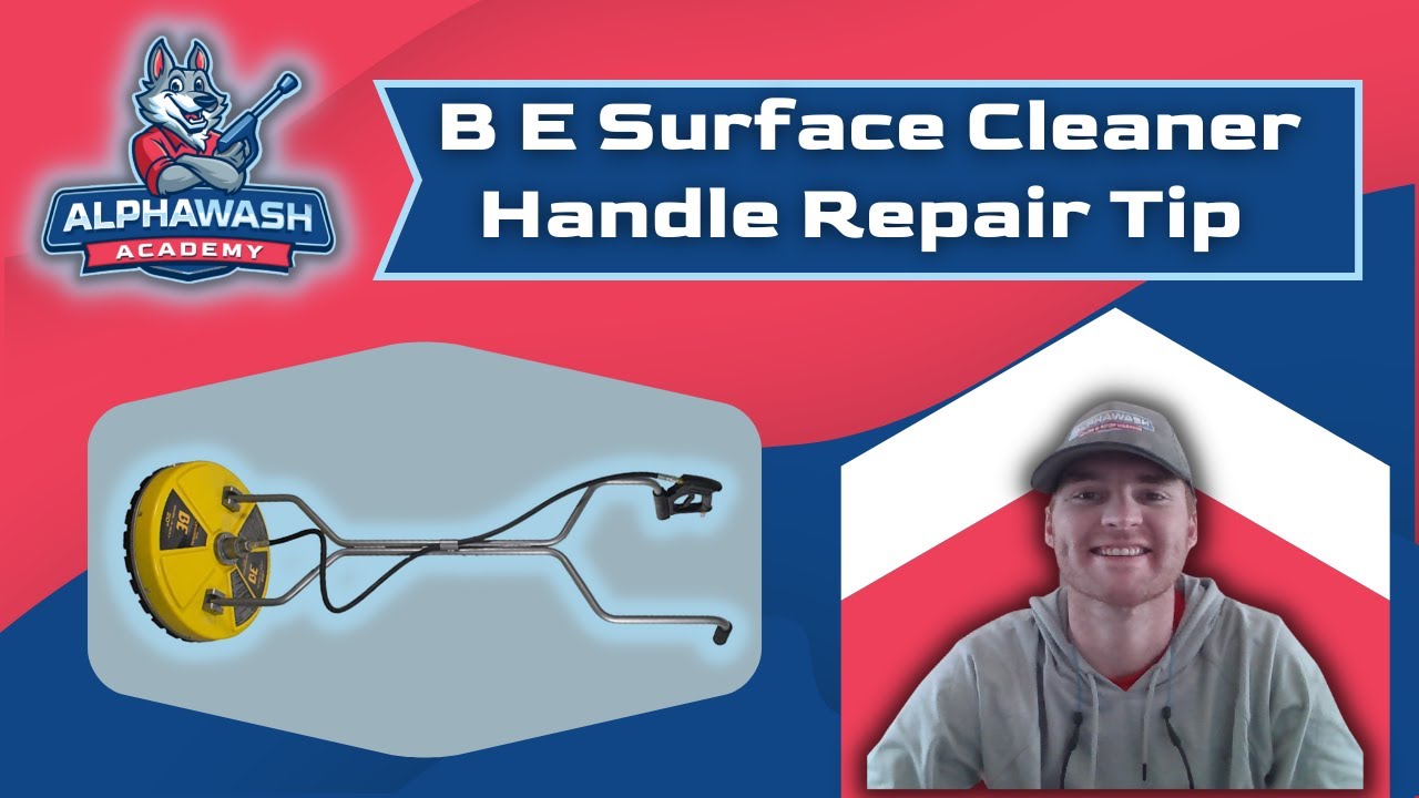 How to Fix Handle on BE Surface Cleaner for Pressure Washing! - YouTube