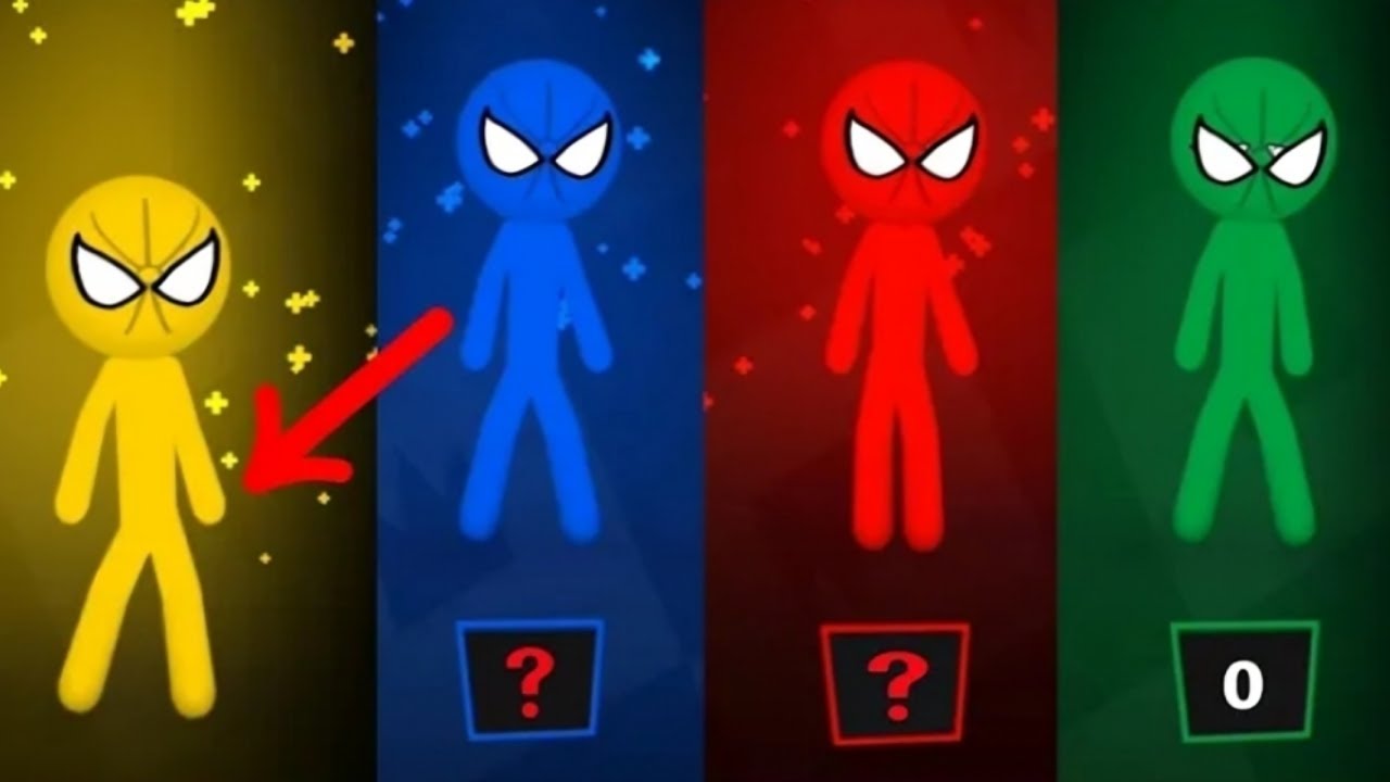 The Stickman Party Spider man 1 2 3 4 Players Gameplay MINIGAMES || My ...