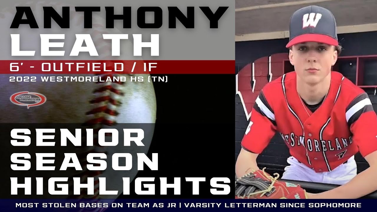 2022 Anthony Leath | 6' - OF/IF | Senior Season Highlights - YouTube