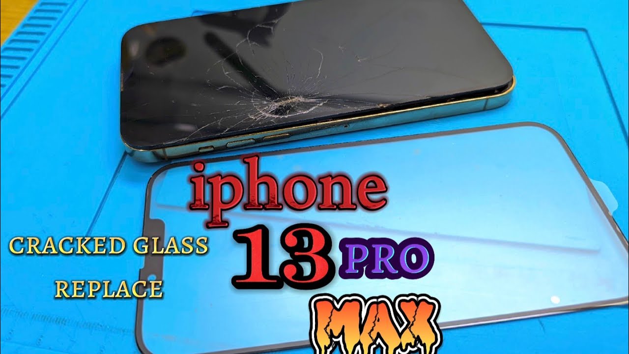 How to restore iphone 13 pro max cracked screen glass replacement - YouTube