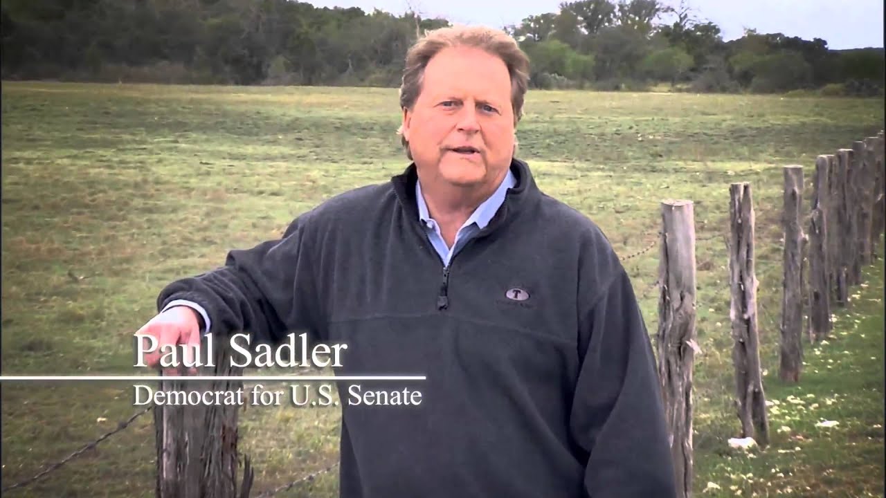 Paul Sadler for US Senate • Texas Honors - YouTube
