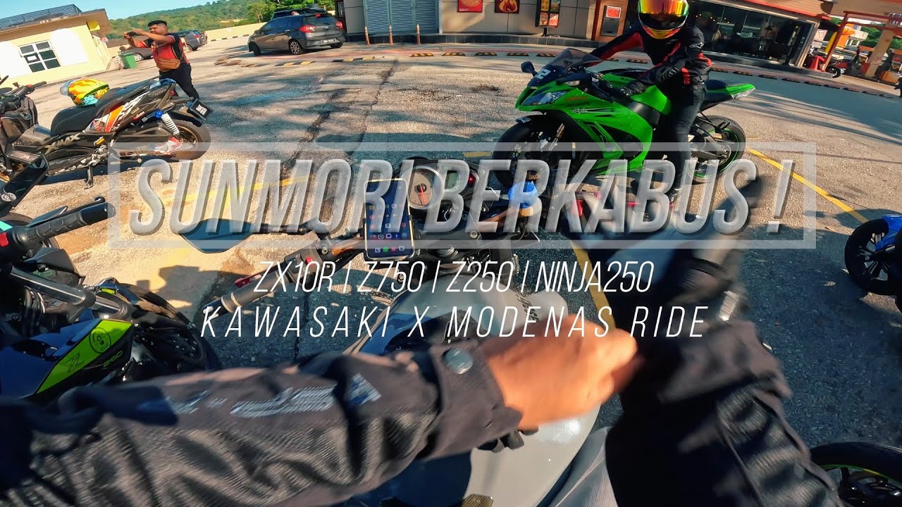 SUNMORI SEDIH KABUS 🌧️ ️ GENTING WITH ZX10R Z750 Z250 NINJA 250 - YouTube