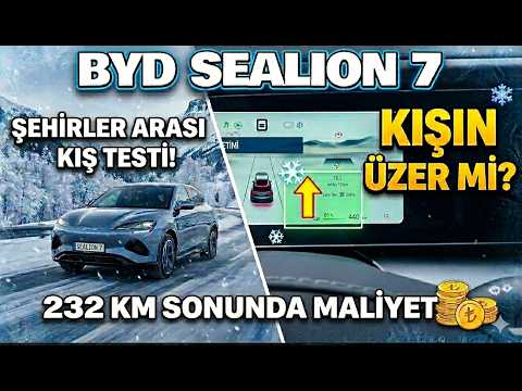 🔋 BYD Sealion 7 Uzun Yol Tüketimi (232 km) Şaşırttı! | Km Başına Kaç Lira?⚡