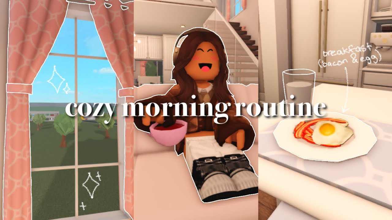 cozy morning routine! | Roblox Bloxburg roleplay - YouTube
