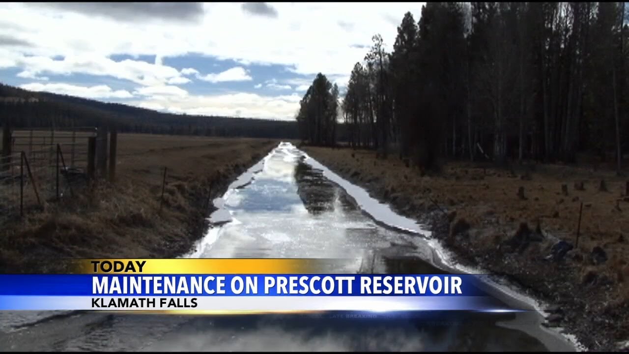 Maintenance today on Prescott Reservoir - YouTube