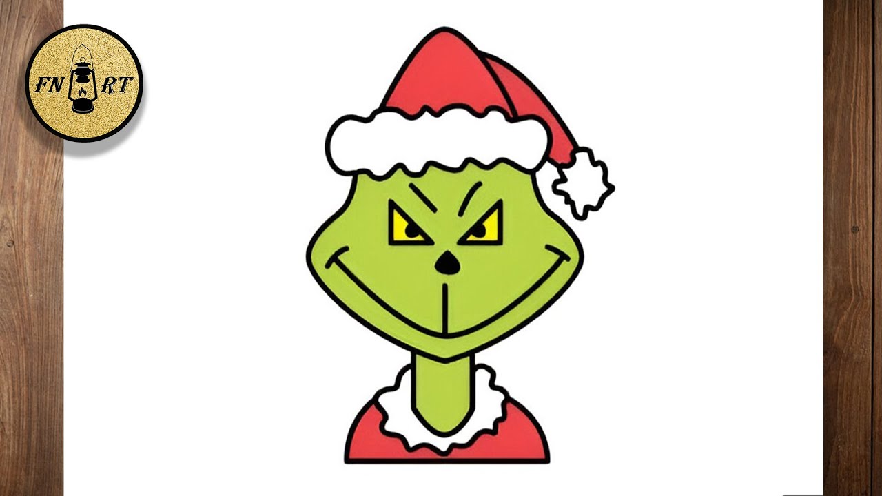 How to draw the grinch face easy step by step - YouTube