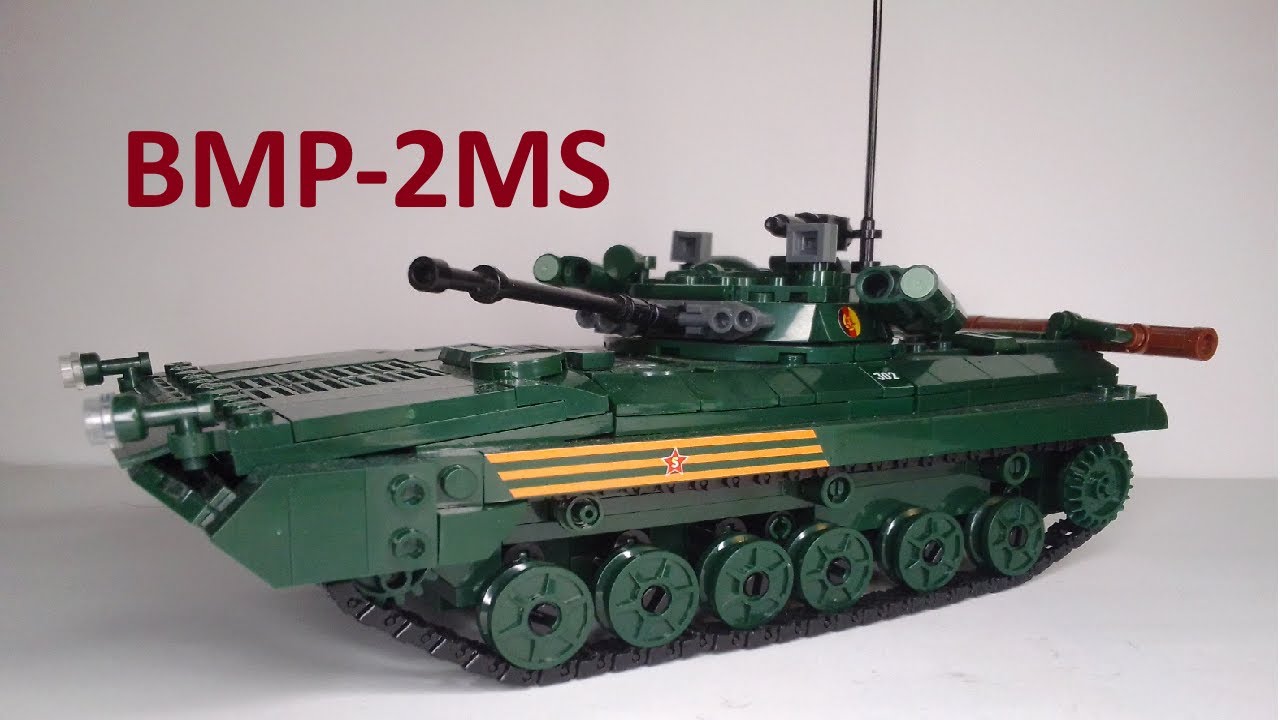 building tank BMP-2MS - YouTube