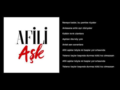 Aslı Demirer - Afili Aşk (Lyrics Karaoke)