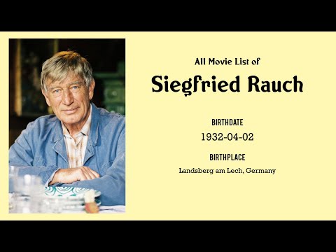 Siegfried Rauch Movies list Siegfried Rauch| Filmography of Siegfried Rauch