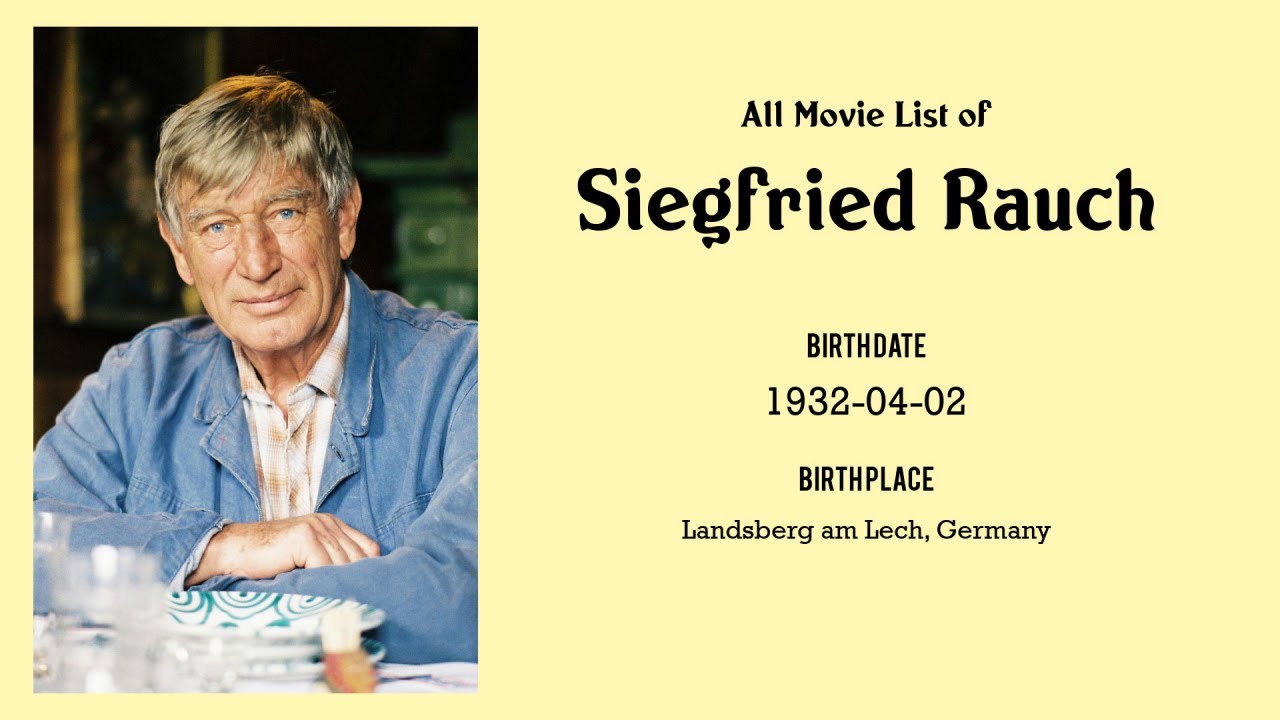 Siegfried Rauch Movies list Siegfried Rauch| Filmography of Siegfried ...