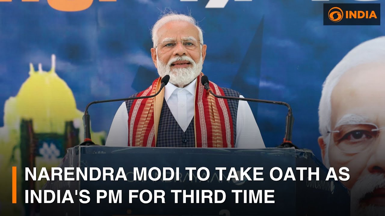 Narendra Modi to take oath as India's PM for third time | DD India ...