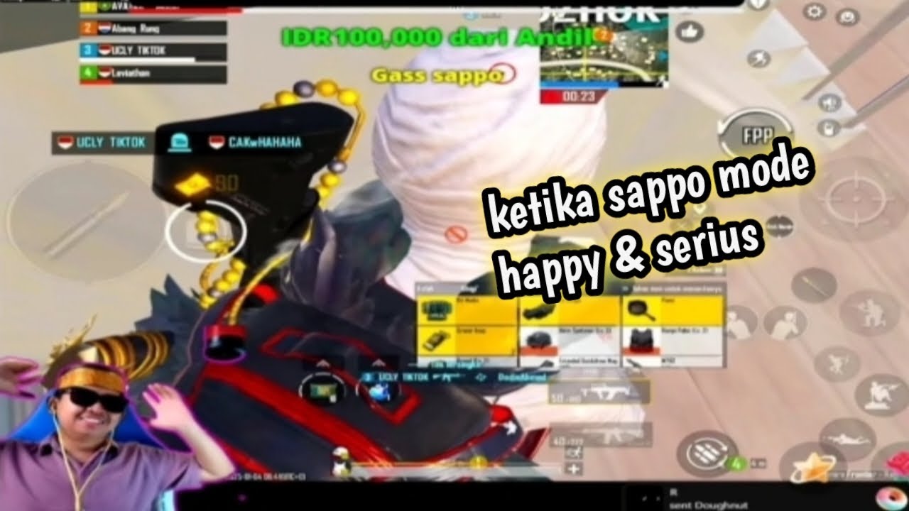 pubg mobile Indonesia sappo mode happy full Squad wwcd #livestreaming ...