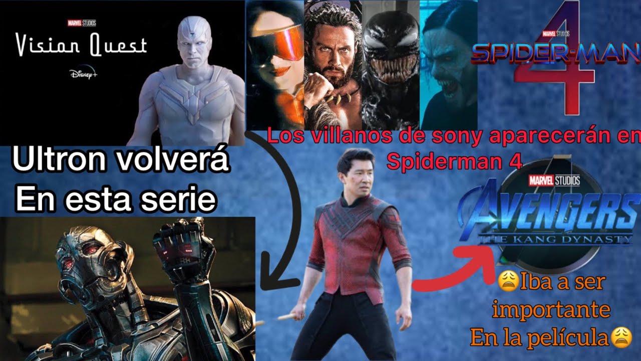 El SPIDERVERS ocurrirá en Spiderman 4,ultron volvera en VISON QUEST ...